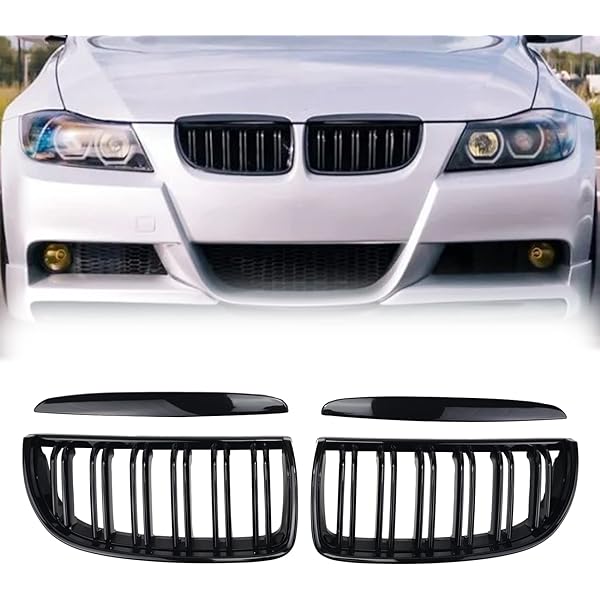 E90 3-SERIES PRE-FACELIFT DUAL SLAT KIDNEY GRILLES – Karbon Auto