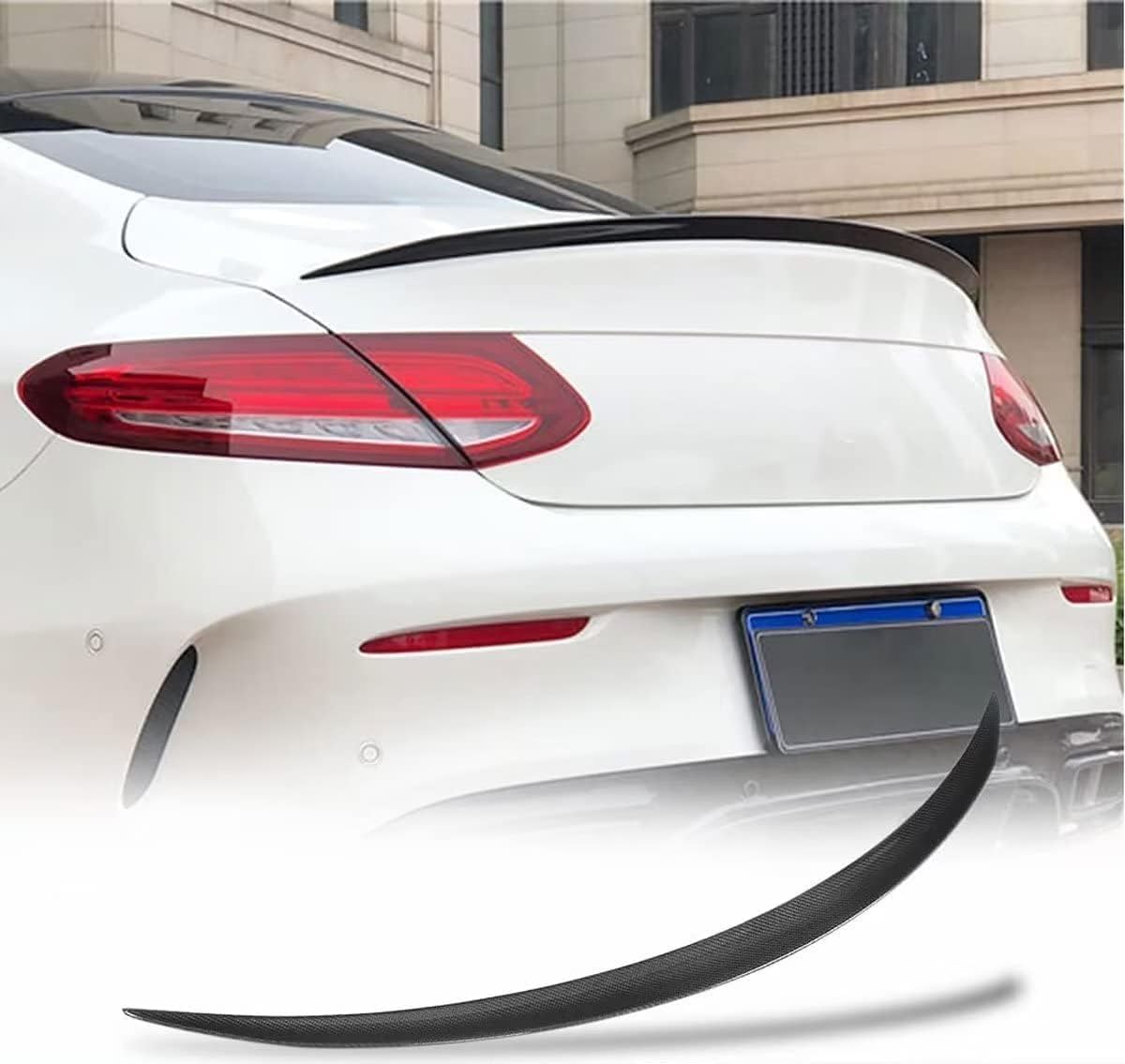 MERC W205 C-CLASS COUPE AMG SYLE CARBON FIBRE BOOT SPOILER – Karbon Auto