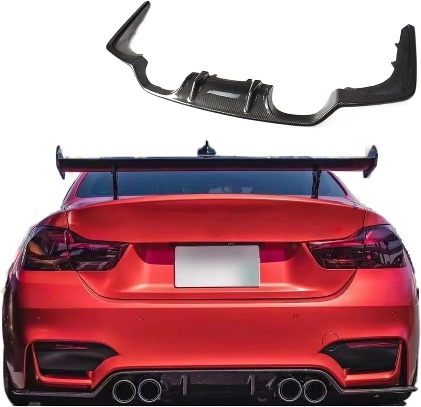 F80 M3 / F82 M4 3D STYLE CARBON FIBRE REAR DIFFUSER – Karbon Auto