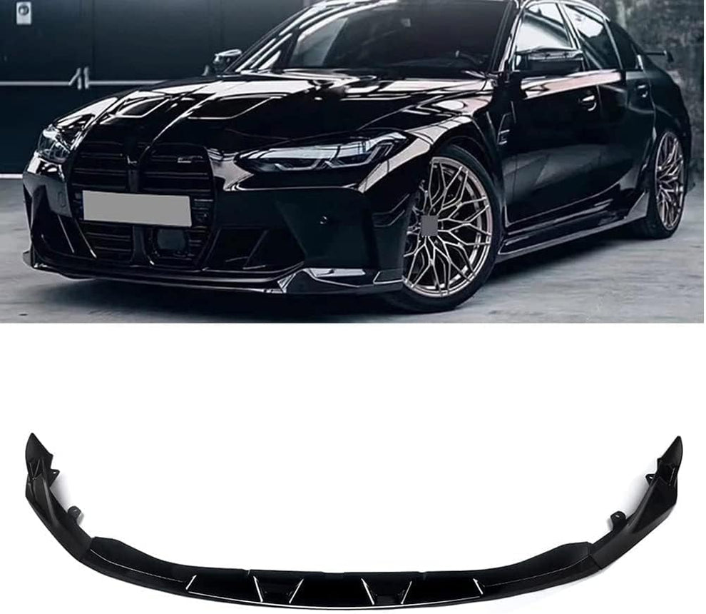 G80 M3 / G82 M4 GLOSS BLACK M PERFORMANCE STYLE FRONT LIP – Karbon Auto