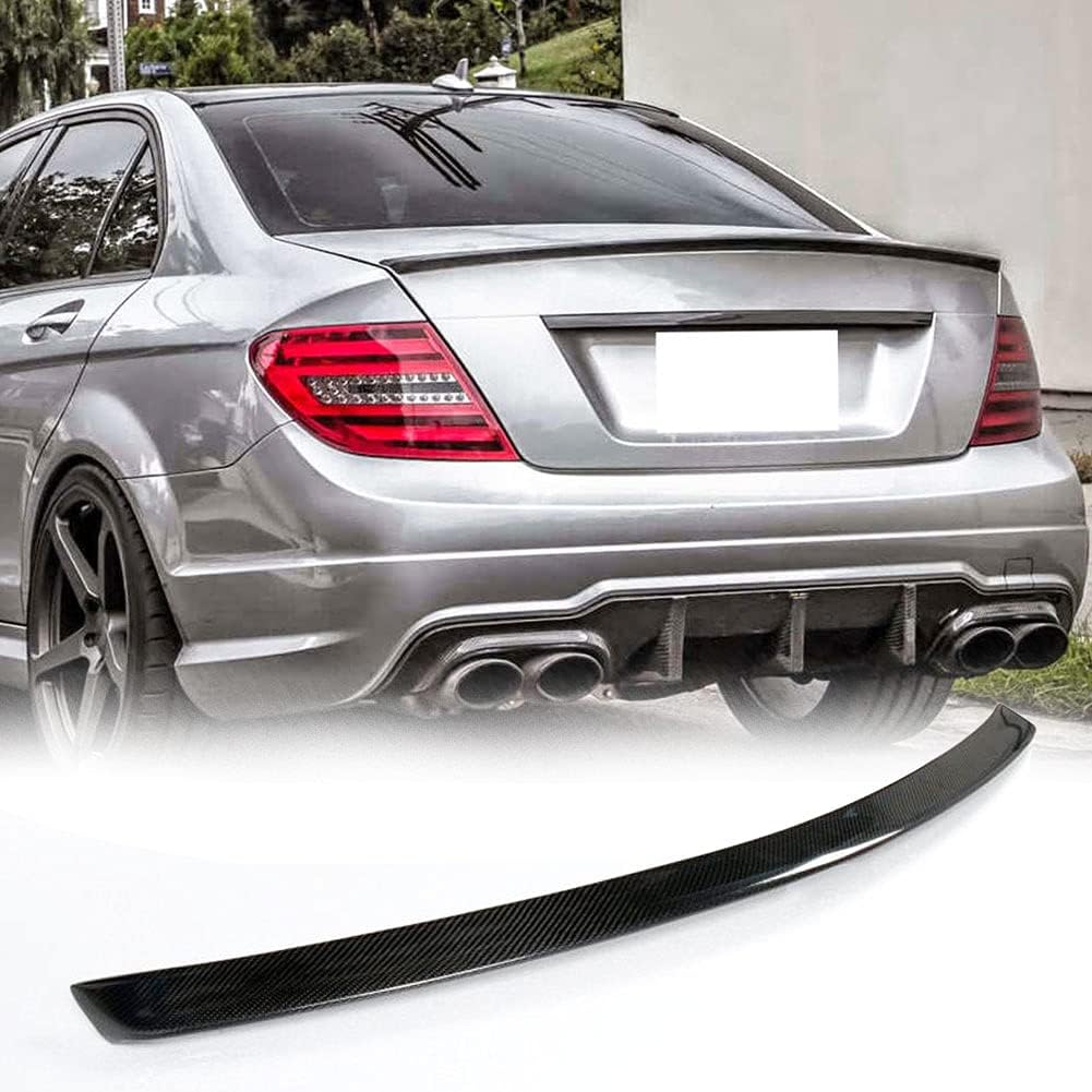 MERC W204 C-CLASS SEDAN AMG STYLE CARBON FIBRE BOOT SPOILER – Karbon Auto