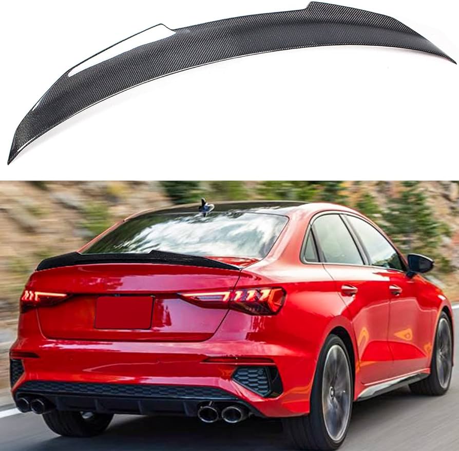 AUDI A3/ S3/ RS3 8Y SEDAN PSM STYLE DRY CARBON FIBRE BOOT SPOILER ...