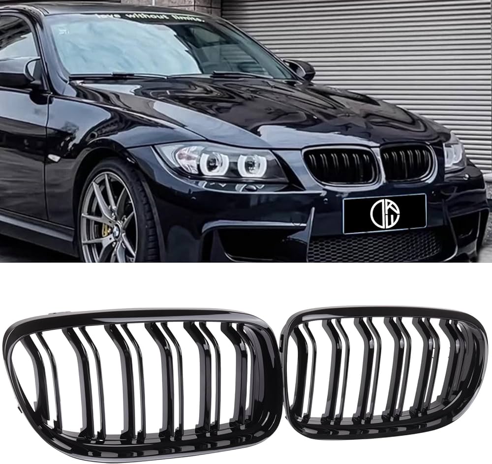 E90 3-SERIES FACELIFT DUAL SLAT KIDNEY GRILLES – Karbon Auto