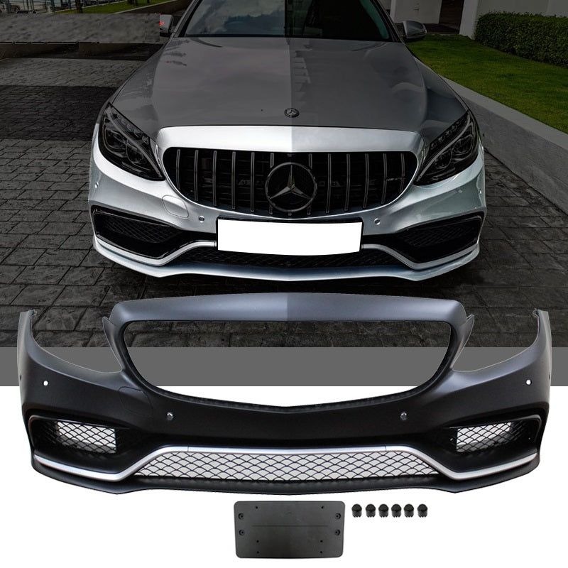 MERC W205 C-CLASS C63 FRONT BUMPER CONVERSION – Karbon Auto
