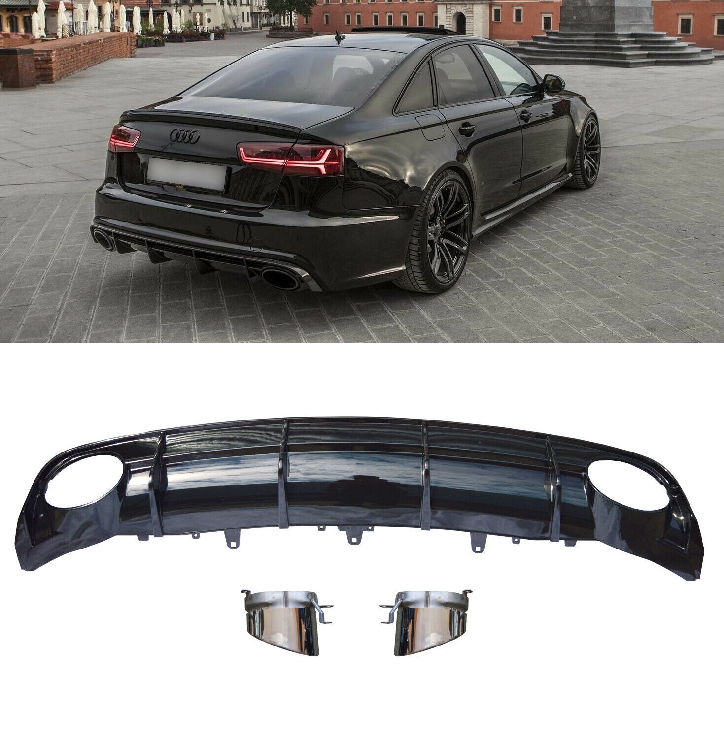 AUDI A6 C7 RS6 STYLE DIFFUSER – Karbon Auto
