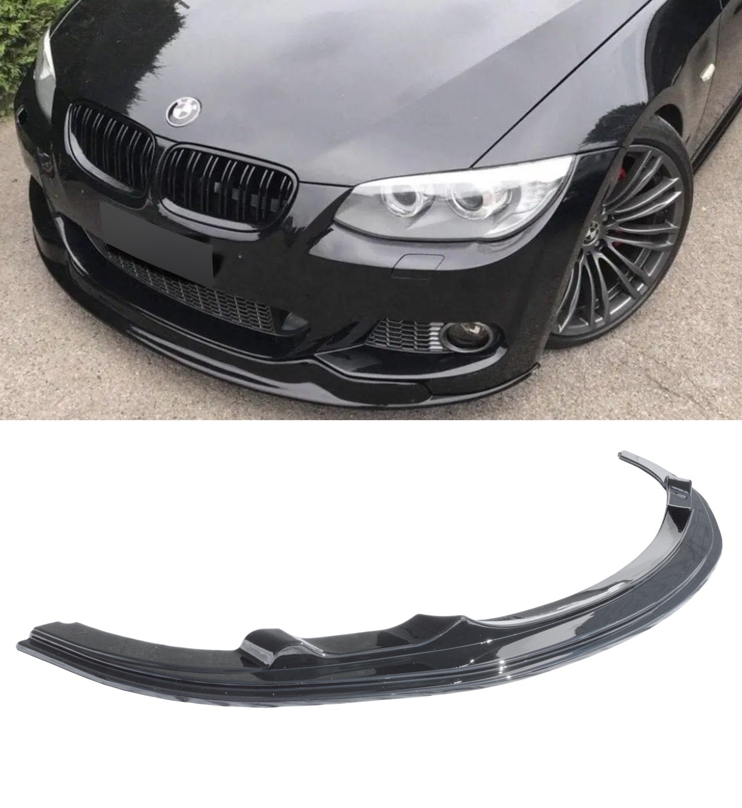 E92 3-SERIES M-TECH GLOSS BLACK FRONT LIP – Karbon Auto