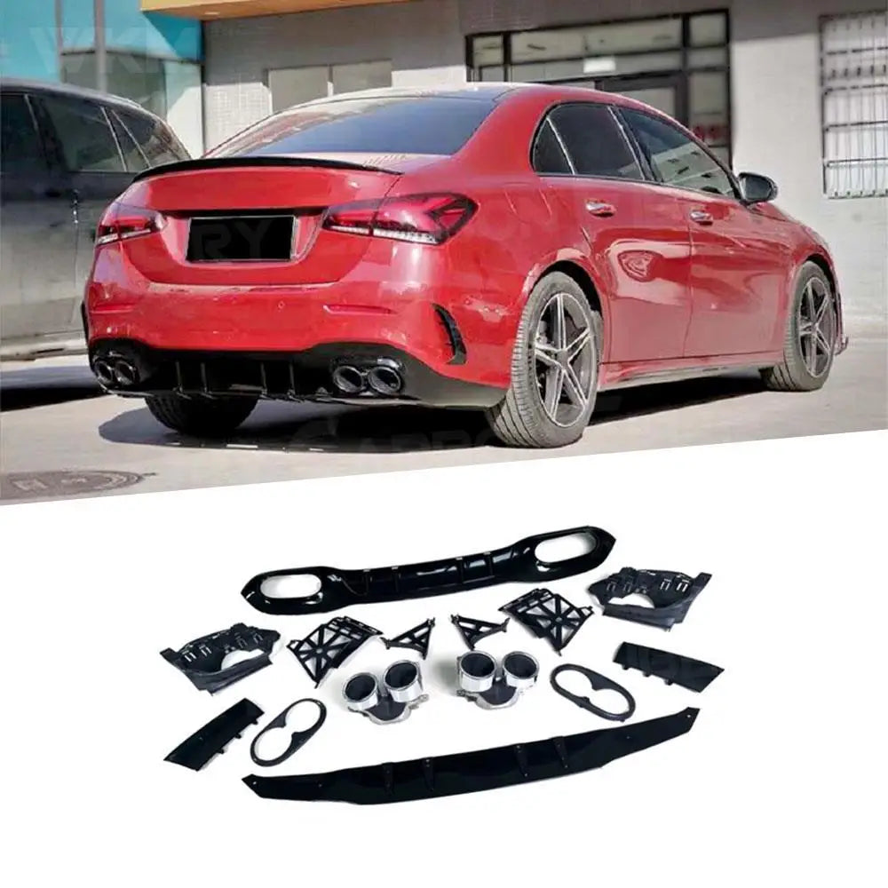 MERC W177 A-CLASS SEDAN AERO STYLE DIFFUSER – Karbon Auto