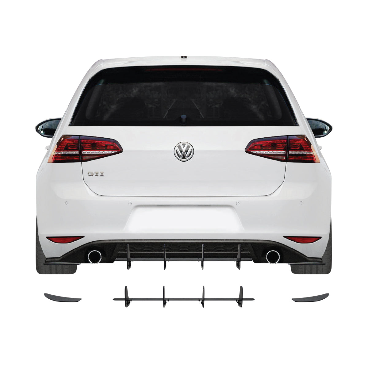 GOLF 7 GTI MAXTON STYLE REAR DIFFUSER – Karbon Auto