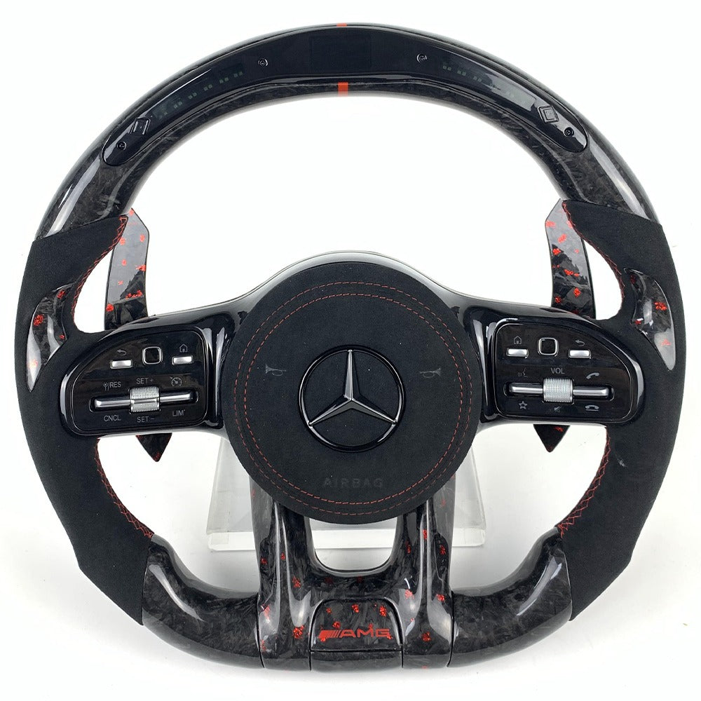 MERCEDES MERC CARBON LED STEERING WHEEL – Karbon Auto
