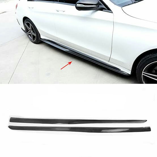 MERC W205 SEDAN PSM STYLE CARBON FIBRE SIDE SKIRTS – Karbon Auto