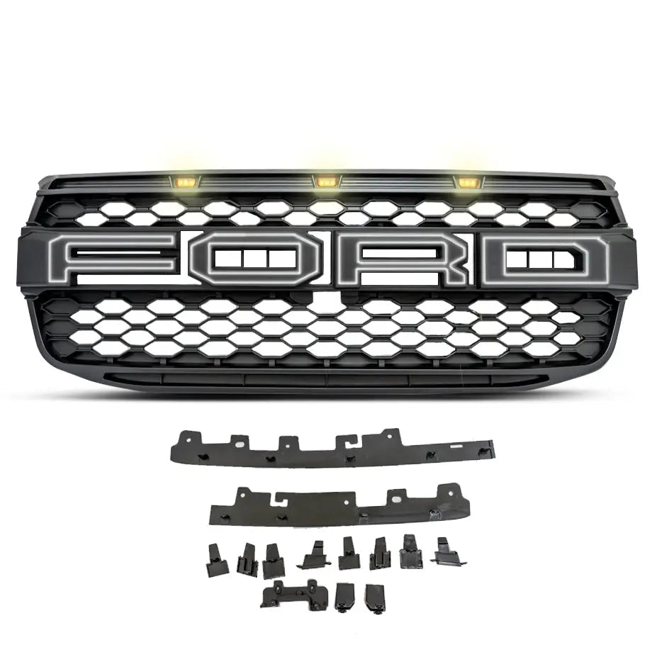 FORD RANGER NEXT GEN BASE MODEL / XL LED UPGRADE GRILLE – Karbon Auto
