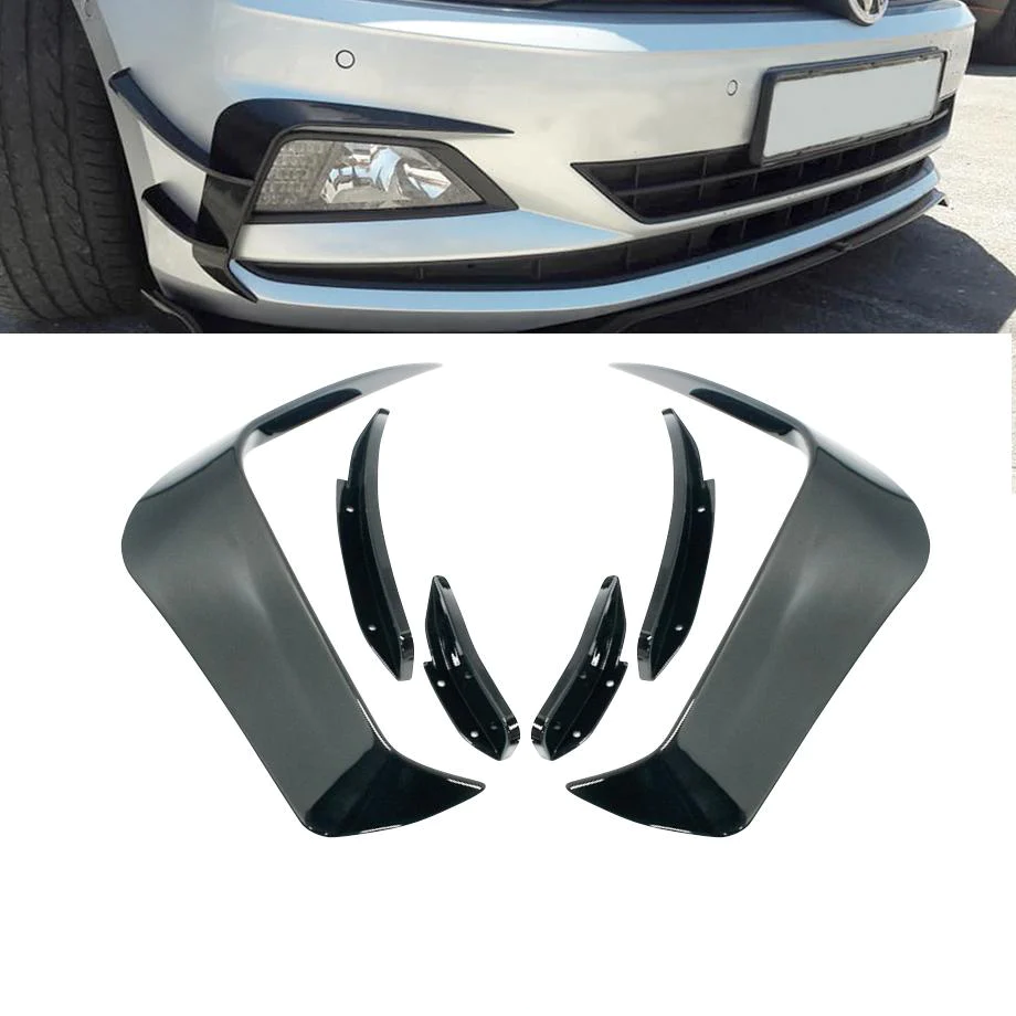 POLO 8 AW TSI GLOSS BLACK 6-PIECE CANARDS – Karbon Auto