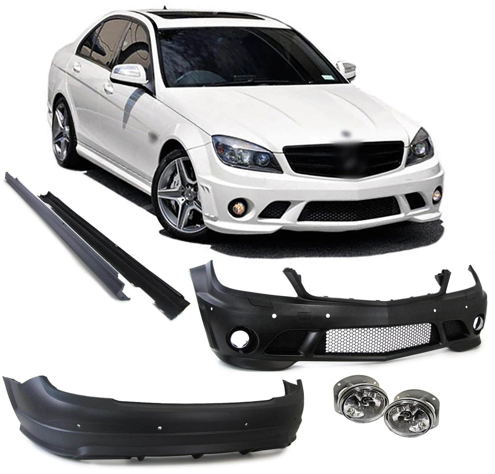 MERC W204 PRE-FACELIFT C63 STYLE BODYKIT – Karbon Auto