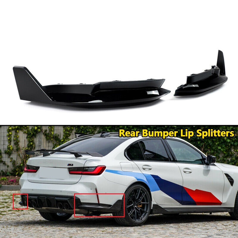 G80 M3 GLOSS BLACK M PERFORMANCE STYLE DIFFUSER WINGLETS – Karbon Auto