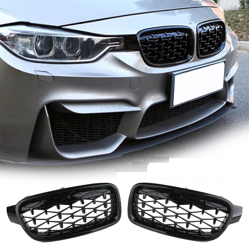 F30 3 SERIES DIAMOND STYLE KIDNEY GRILLES – Karbon Auto