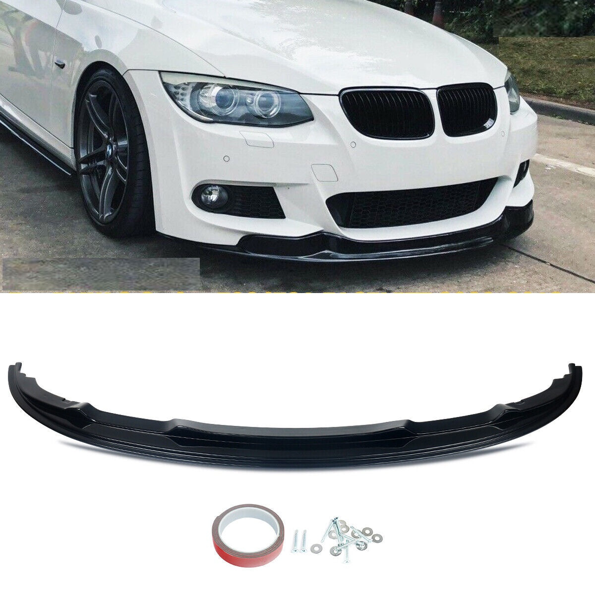 E90 3-SERIES FACELIFT M TECH FRONT LIP – Karbon Auto