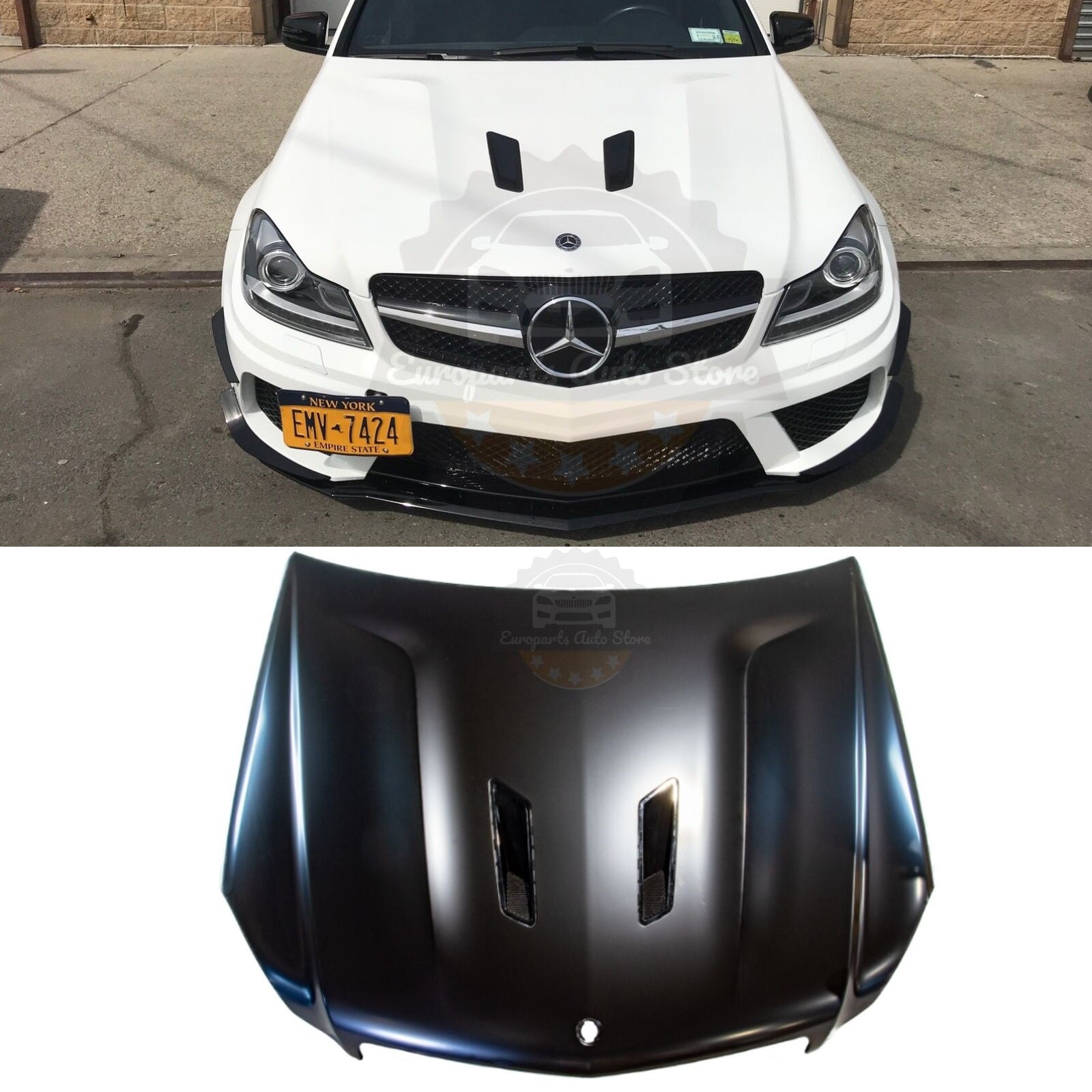 MERC W204 C-CLASS FACELIFT C63 507 STYLE BONNET – Karbon Auto