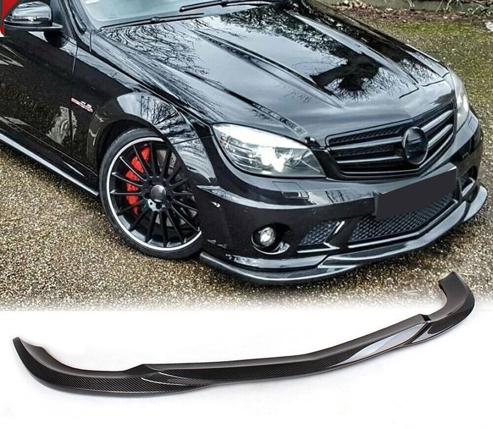 MERC W204 C63 PRE-FACELIFT GH SYLE CARBON FIBRE FRONT LIP – Karbon Auto